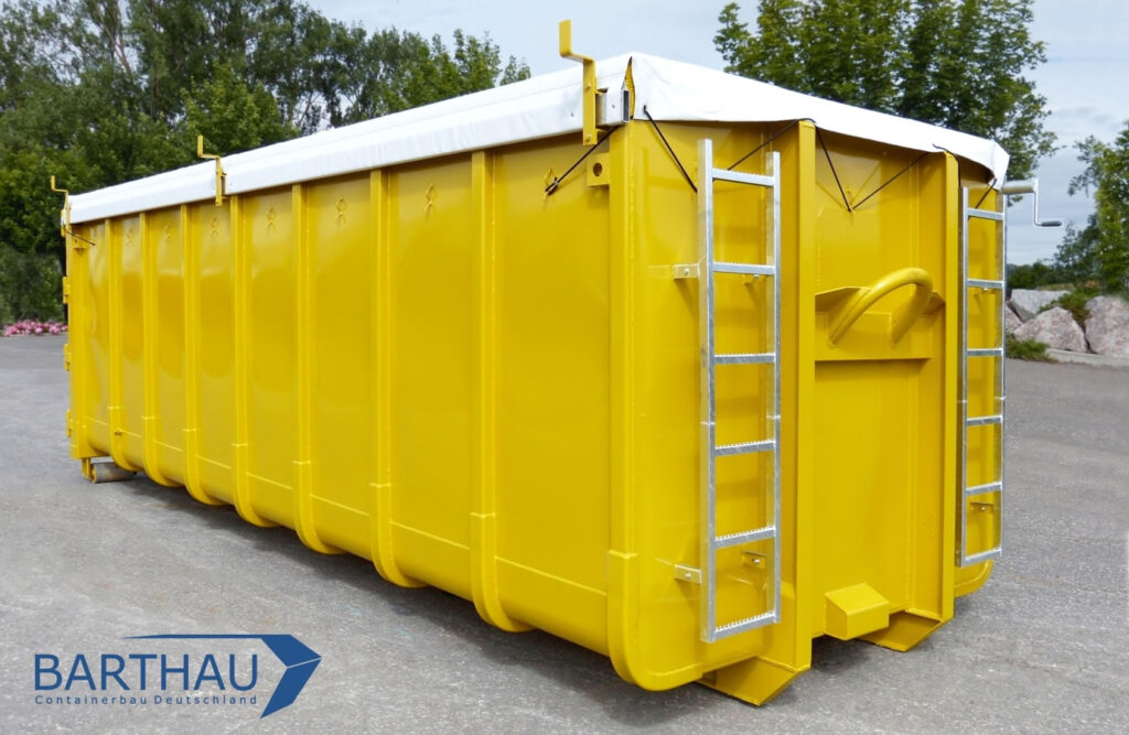 Abrollcontainer 26m3 Rundbau Planeabroller - Containerbau Deutschland